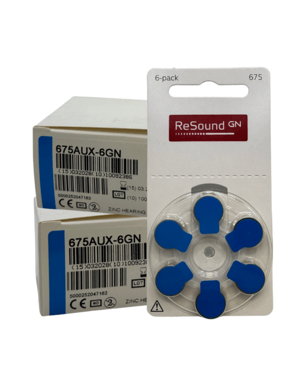 ReSound - Bulk Buy - 20 Packs Size 675 (Blue 675A) 120 Batteries - Hear ...